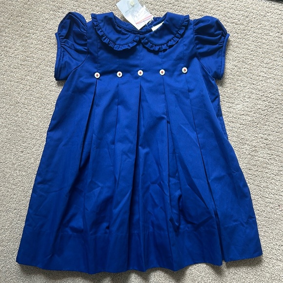 The Proper Peony | Dresses | Nwt Proper Peony Navy Pleat Dress Size 4t ...